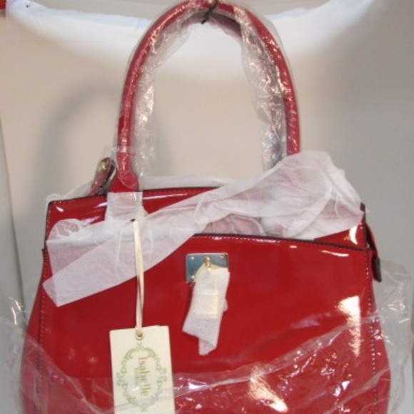 Isabelle | Bags | Isabelle Red Lead Free Vegan Leather Satchel | Poshmark